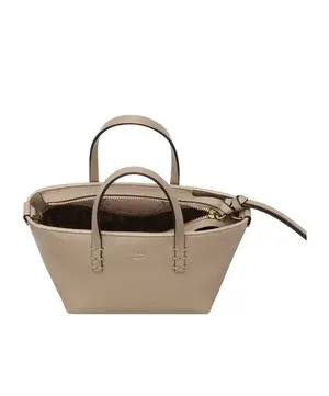 Fendi Mini Roll Logo Debossed Tote Bag - Dove-grey