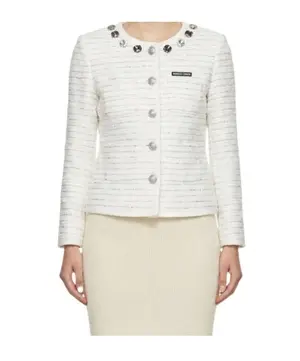 Marissa Chiara Long Sleeve Jacket With Button Details