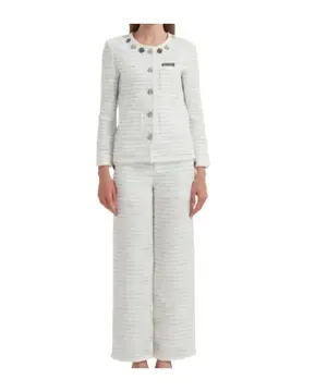 Marissa Chiara Long Sleeve Jacket With Button Details