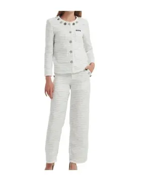 Marissa Chiara Long Sleeve Jacket With Button Details