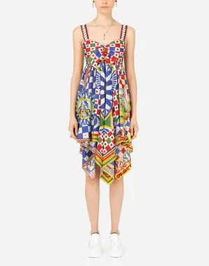 Dolce & Gabbana Carretto Print Twill Dress