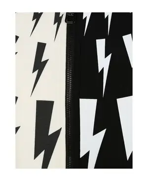 Neil Barrett Lightning Print Zip-up Hooded Jacket