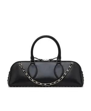 Valentino Garavani Rockstud East-west Zip-up Tote Bag - Black