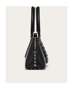 Valentino Garavani Rockstud East-west Zip-up Tote Bag - Black
