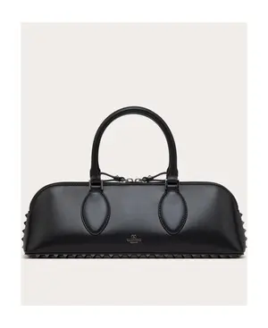 Valentino Garavani Rockstud East-west Zip-up Tote Bag - Black