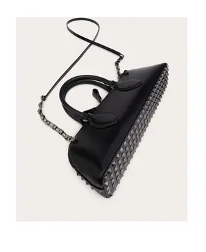 Valentino Garavani Rockstud East-west Zip-up Tote Bag - Black