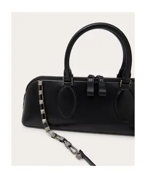 Valentino Garavani Rockstud East-west Zip-up Tote Bag - Black