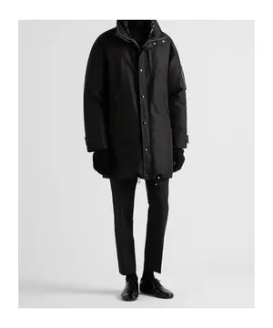 Prada High Neck Zip-up Coat