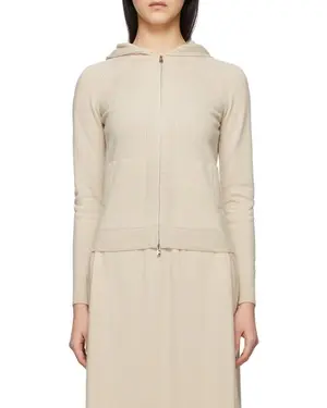 Loro Piana Zip-up Hooded Knitted Cardigan