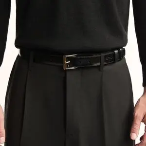 Hogan Square Buckle Belt - Black