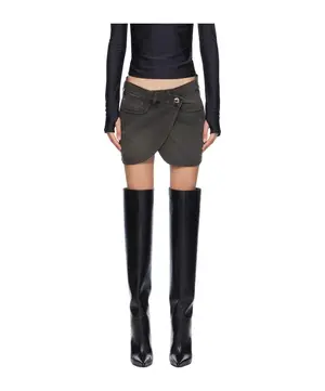 Coperni Denim Wrap Mini Skirt