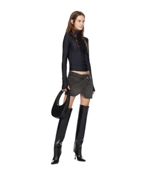 Coperni Denim Wrap Mini Skirt