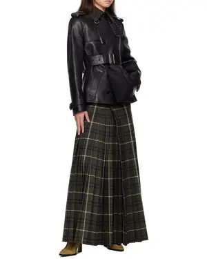 Burberry Belted Collared Trench Jacket