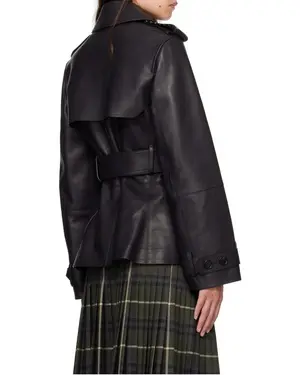 Burberry Belted Collared Trench Jacket