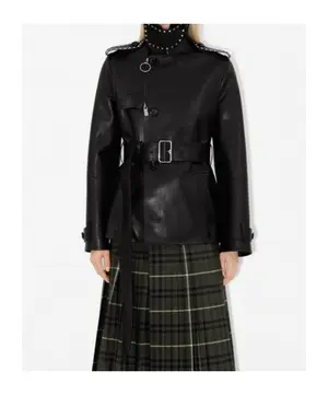 Burberry Belted Collared Trench Jacket