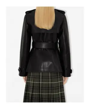 Burberry Belted Collared Trench Jacket