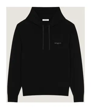 Givenchy Paris Signature Embroidered Drawstring Hoodie