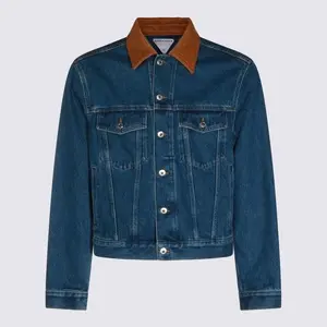 Bottega Veneta Contrast Collar Denim Jacket