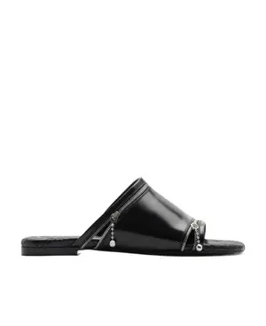 Burberry Decorative Zip Slip-on Sandals