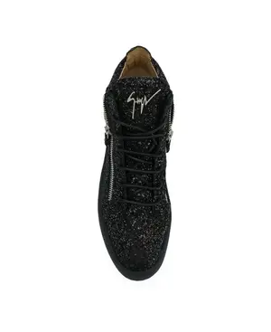 GIUSEPPE ZANOTTI Sequined Zip-up Sneakers