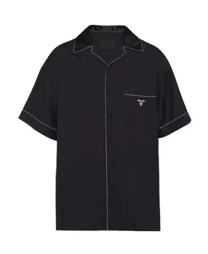 Prada Logo-embroidered Short-sleeved Shirt