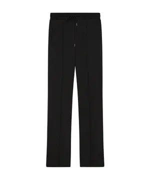 Theory High Waist Drawstring Track Pants - Black