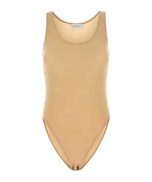 Magda Butrym Sleeveless Scalloped Bodysuit
