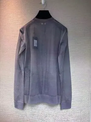Saint Laurent Two-tone Cardigan With Logo Detail