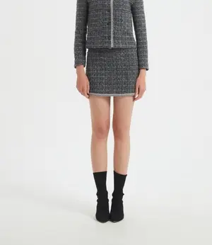 Marissa Chiara A-line Woolen Skirt With Contrast Trim