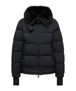 Moncler Arabbas Hooded Shearling Down Ski Jacket