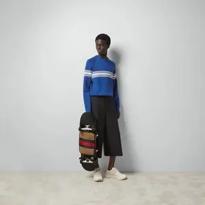 Gucci Square Gg-patch Wool Jumper