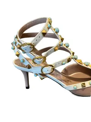 Valentino Garavani Pointed Toe Embellished High-heeled Sandals