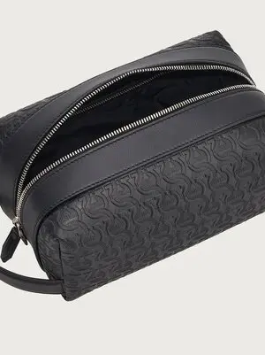 FERRAGAMO Embossed Logo Travel Pouch