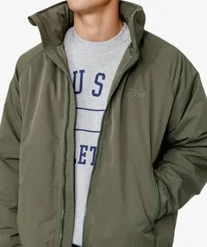 StÜssy Long-sleeved Zip-up Jacket With Logo Detail