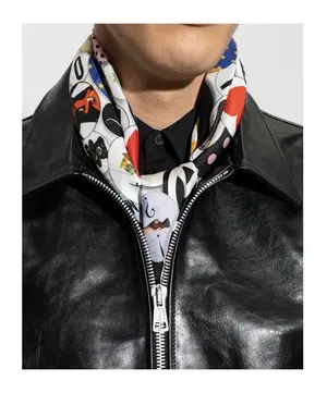 Moschino Printed Satin Scarf