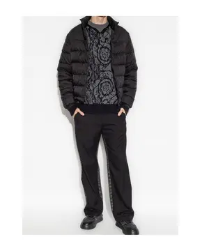 Versace Barocco-printed Padded Zip-up Jacket