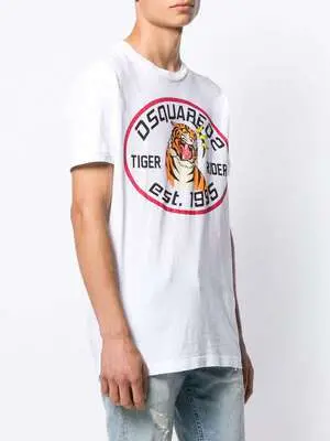Dsquared2 Tiger Rider Printed T-shirt