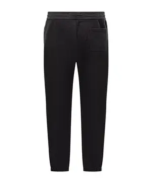Zegna Rubberised-logo Jersey Track Pants - Black