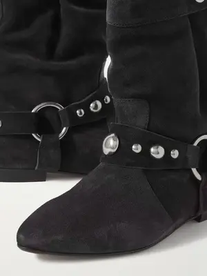 Isabel Marant Étoile Stania Slip-on Ankle Boots - Black