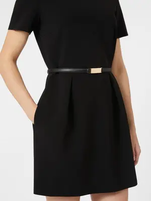 Max Mara Cady Mini Dress With Belt