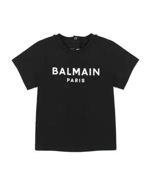 Balmain Logo Print Cotton T-shirt