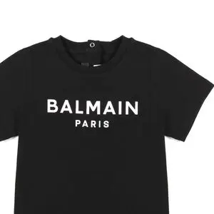 Balmain Logo Print Cotton T-shirt