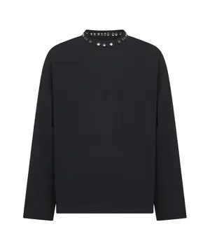 JIL SANDER Studs Embellished Long Sleeved T-shirt