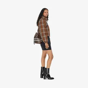 Burberry High-neck Quilted Check Jacket