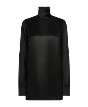 Dolce & Gabbana High Neck Satin Blouse