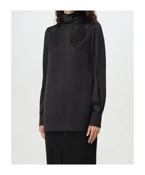 Dolce & Gabbana High Neck Satin Blouse