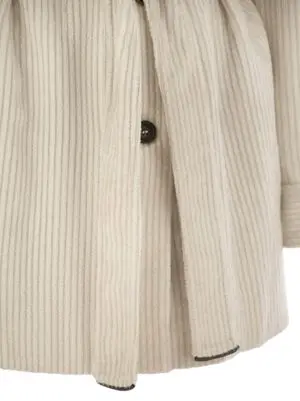 Brunello Cucinelli Corduroy Shirt With Lapel Collar - No