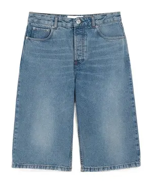Ami Logo Patch Bermuda Shorts - Blue