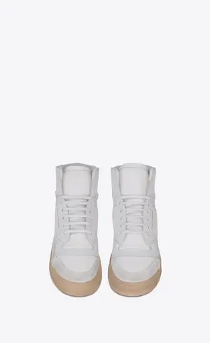 Saint Laurent Sl-24 High-top Lace-up Sneakers - Multicolor