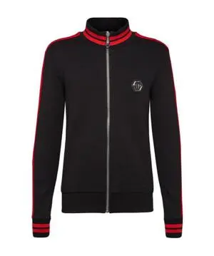 Philipp Plein Skull Embroidered Track Jacket